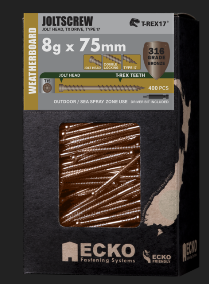Ecko WinDoor Jolt Head Screws 316Stainless Steel Bronze T-REX17 8G-75m ...