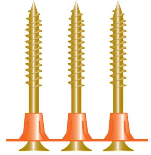 Collated Gypsum (Gib)Screws Philips Drive Yellow Zinc 6x32 & 6x40 Pack ...