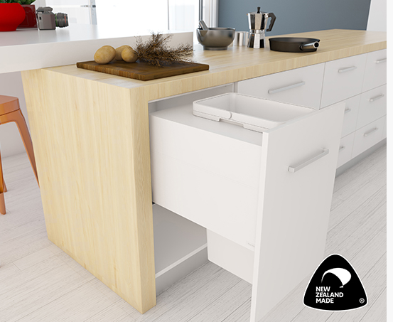 Tanova NZ Designer 2 Pull Out Soft Close Kitchen Bin Push To Open - 30 ...