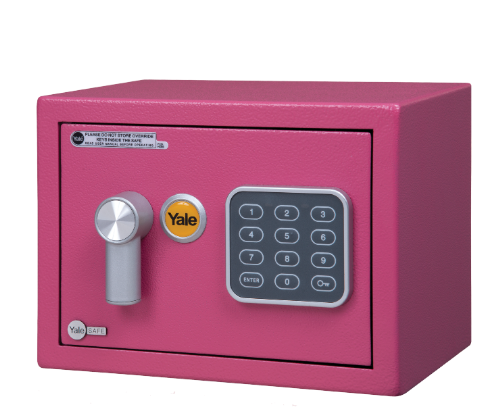 YALE MINI SAFE - BLACK , BLUE & PINK – Hardware & Panel Supplies