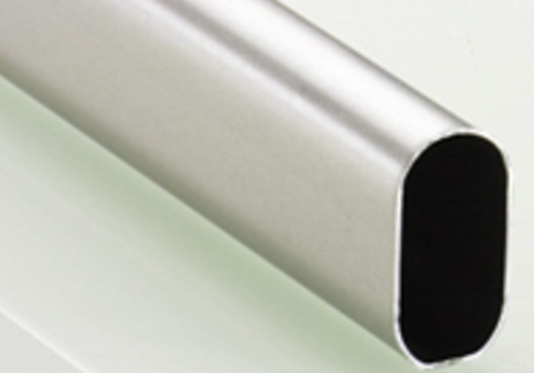 Lohala OVAL WARDROBE RAIL Chrome, Anodised Aluminum, Matt Black, matt ...