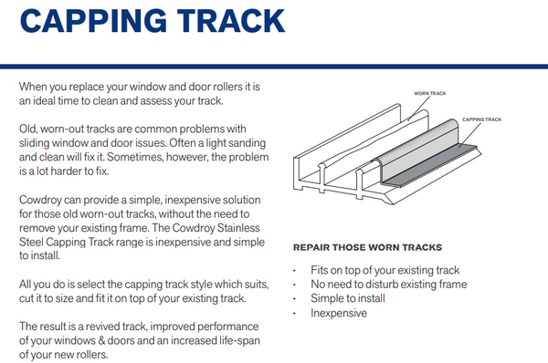 Cowdroy Capping Track Radius for Concave wheel 304 Stainless Steel - 7 ...