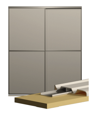 Cowdroy SmoothSlides Wardrobe Sliding Doors Track Components - 4800mm ...