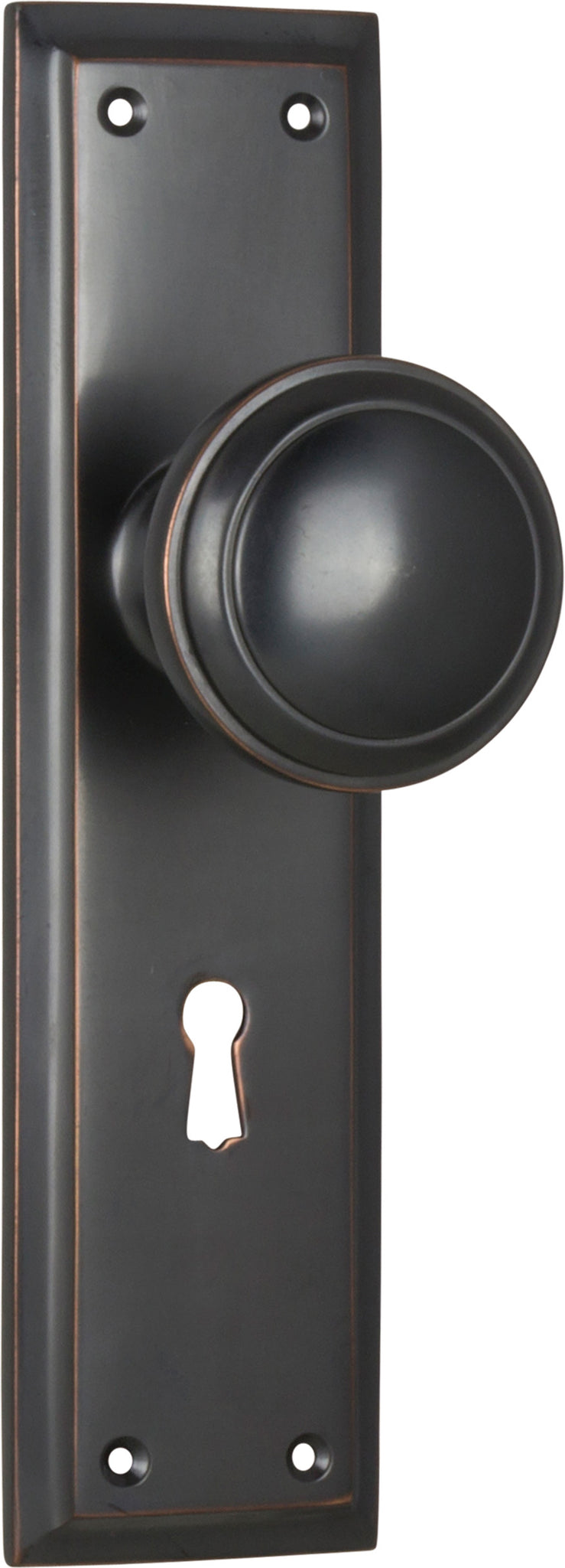Door Knob Milton Lock Pair Antique Copper H200xW50xP73mm – Hardware ...