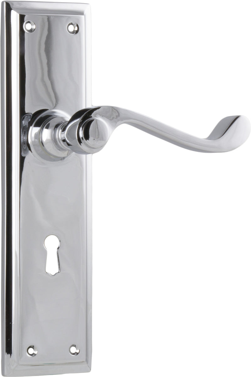 Door Lever Milton Lock Pair Chrome Plated H200xW50xP68mm – Hardware ...