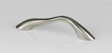 Sylvan Wavy 96mm Cabinet Handle Satin Nickel Plate Finish – Hardware ...