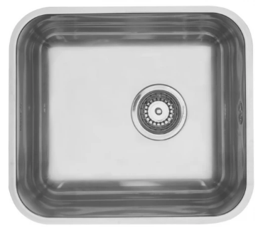 MERCER EC107 BELLA SINGLE BOWL UNDER MOUNT WITH & WITHOUT OVERFLOW 304 ...