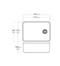 MERCER EC108 RIVA SINGLE BOWL TOP MOUNT WITH & WITHOUT OVERFLOW 304 ...