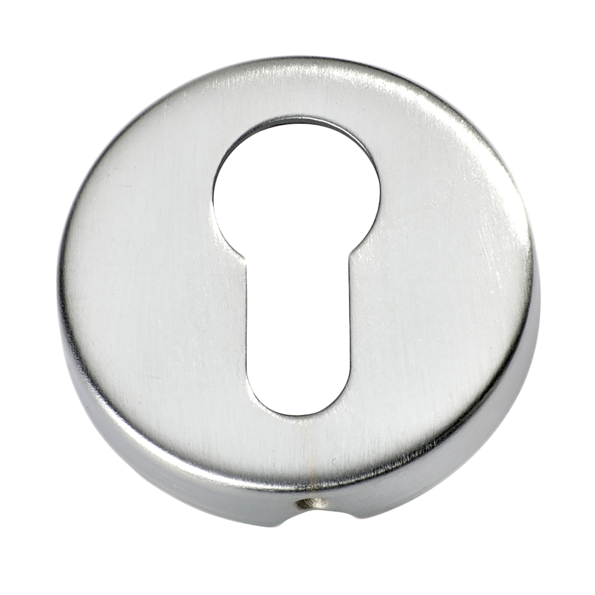 Escutcheon Sheet Brass Euro Satin Chrome D50xP10mm – Hardware & Panel ...
