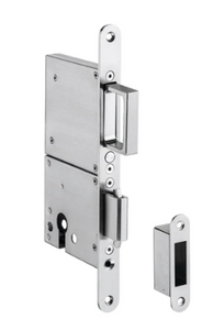 JNF Mortise Lock With Retractable Handle for Sliding Doors Stainless S ...