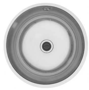 MERCER ER106 ANELLO ROUND SINGLE BOWL TOP MOUNT WITH & WITHOUT OVERFLO ...