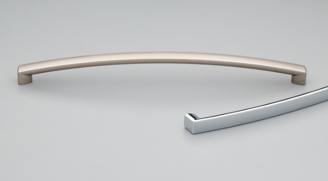 Kethy Arch Handle 288mm C to C Polished Chrome & Stainless Effect ...