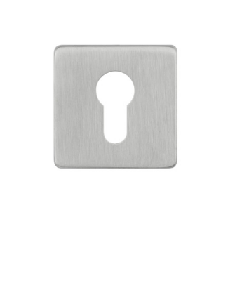 Sylvan Square Escutcheon Euro Key 55mm Dia Matches Porto Lever Handles ...