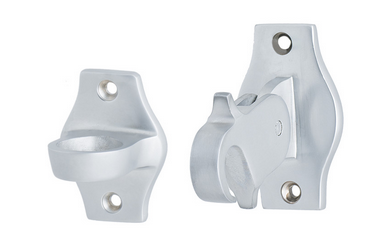 MILES NELSON DOOR STOP LATCH BACK SATIN CHROME – Hardware & Panel Supplies