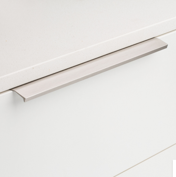 Kethy Edge Pull 100mm O/A 76mm C to C Aluminium Brushed Inox Anodised ...