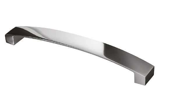 ELITE CONTEMPORARY BOW HANDLE HOLE CENTRE 160MM & 256MM CHROME PLATED ...