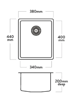 MERCER PRESSATO PR100 SINGLE BOWL – Hardware & Panel Supplies