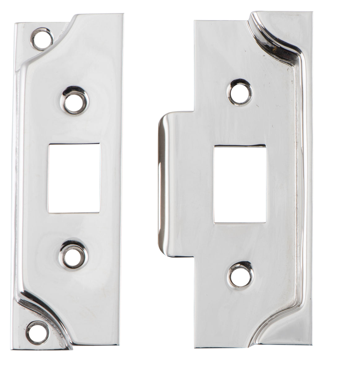 Tube Latch Split Cam Face Plate & Striker Kit Rebated Polished Nickel ...