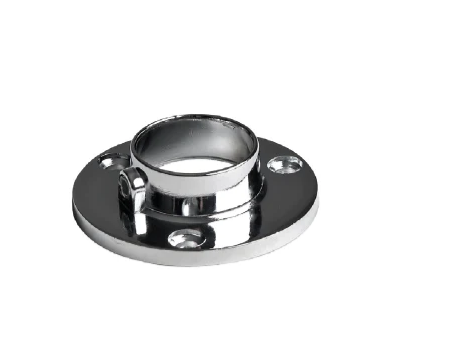 ELITE ROUND TUBE SUPPORT FLANGE - CHROME – Hardware & Panel Supplies