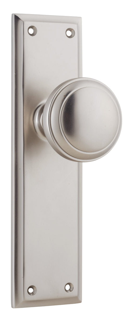 Door Knob Milton Latch Pair Satin Nickel H200xW50xP73mm – Hardware ...