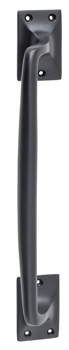 Pull Handle Classic Offset Matt Black H305xW42xP60mm – Hardware & Panel ...