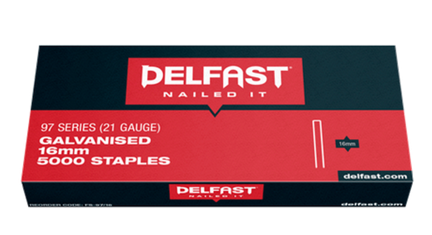 Delfast 21gauge Galvanised 97 Series Staples - Box 5000. – Hardware ...
